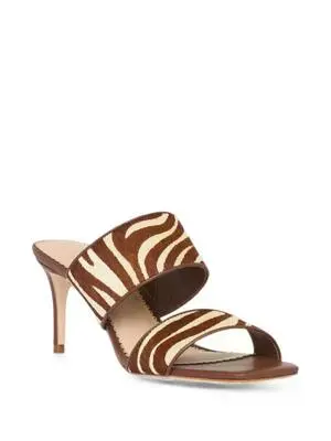 Cinq À Sept Zebra-print Haircalf Stiletto Sandals
