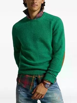 Polo Ralph Lauren Elbow-patch Crew-neck Sweater