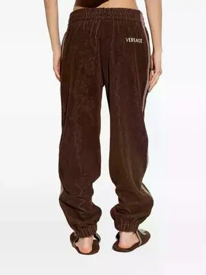 Versace Logo-embroidered Terry Track Pants