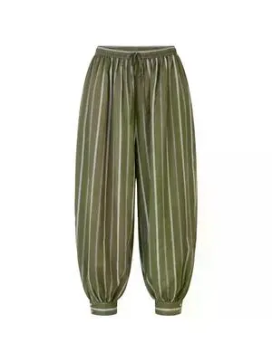 Cinq À Sept Sullivan Stripe Trousers - Green