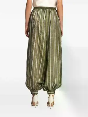 Cinq À Sept Sullivan Stripe Trousers - Green