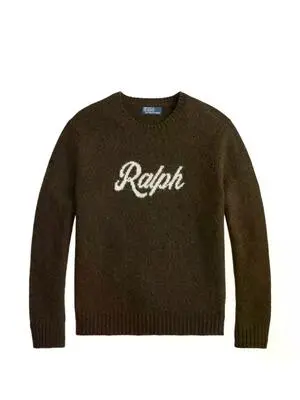 Polo Ralph Lauren Logo Intarsia Crew Neck Sweater