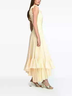 Cinq À Sept Rosalba Ruffled Asymmetric Dress - Neutrals