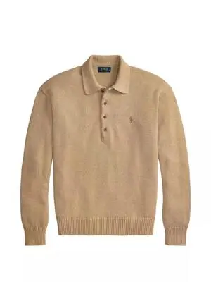 Polo Ralph Lauren Logo Embroidered Knit Polo Sweater