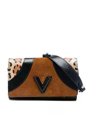 LOUIS VUITTON 2018 Monogram Wild At Heart Twist Wallet On Chain Crossbody Bag - Brown