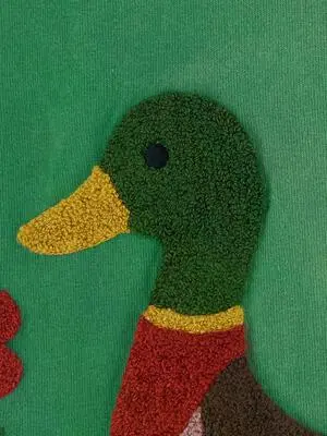 FOUND Duck-patch T-shirt - Green