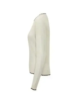 Pinko Fine Knit Sweater With Frayed Edges