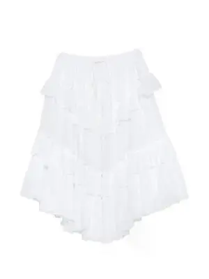 Chloé Ruffled-trim Tiered Midi Skirt