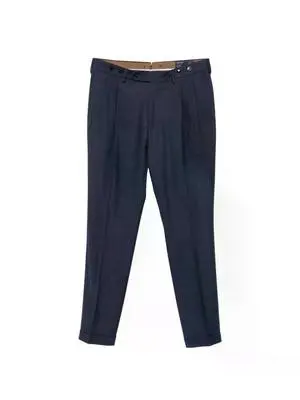 BERWICH Pleated Wool Trousers - Blue