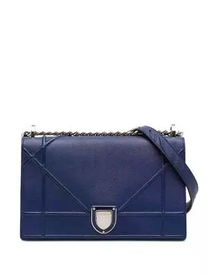 Dior 2016 Medium Diorama Flap Crossbody Bag - Blue