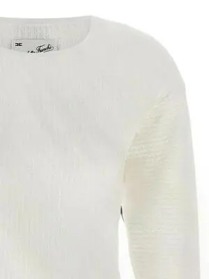 Elisabetta Franchi Knit Dress With Ruffles