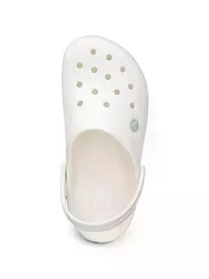 CROCS Perforated Slingback Clogs - White