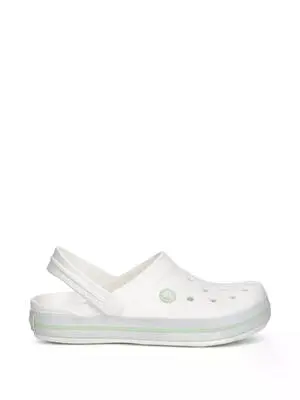 CROCS Perforated Slingback Clogs - White