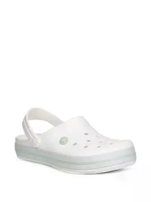 CROCS Perforated Slingback Clogs - White