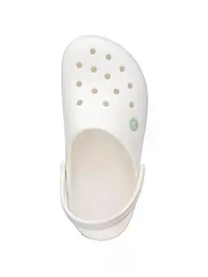 CROCS Perforated Slingback Clogs - White