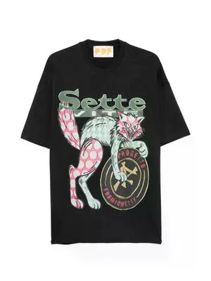 PDF Graphic-print T-shirt - Black