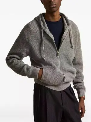 Polo Ralph Lauren Waffle-knit Zip-up Hoodie
