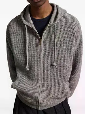 Polo Ralph Lauren Waffle-knit Zip-up Hoodie