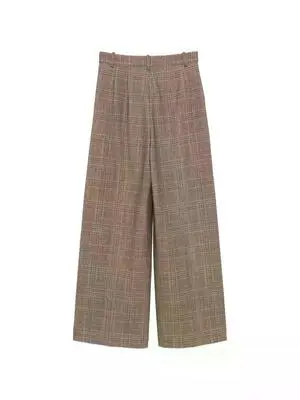CIRCOLO 1901 Check Pattern Pleated Trousers