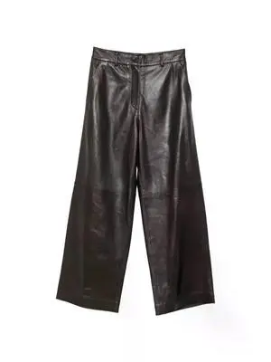 P.a.r.o.s.h Leather Wide-leg Trousers