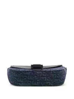 Dior Oblique Canvas Saddle Buckle Messenger Bag