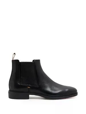 Santoni Leather Chelsea Boots