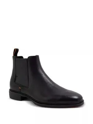 Santoni Leather Chelsea Boots