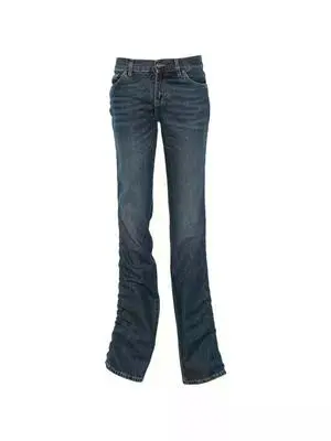 Liu Jo Whiskered Ruched Jeans
