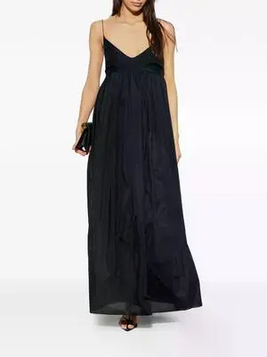 Matteau Voluminous Bralette Cotton Maxi Dress - Black