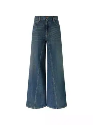 Pinko Flared Jeans With Super Wide Leg