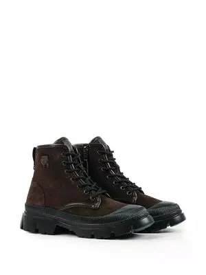 Karl Lagerfeld Suede Panelled Boots