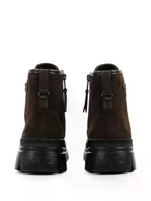 Karl Lagerfeld Suede Panelled Boots
