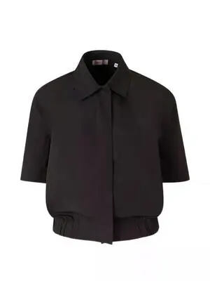 Herno Elasticated-hem Short-sleeved Shirt - Black