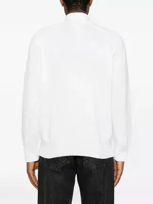 C.P. COMPANY Lens Detail Zip-up Sweater - White