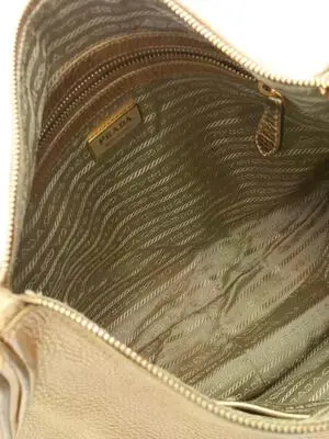 Prada 2000s Vit.daino Shoulder Bag - Gold