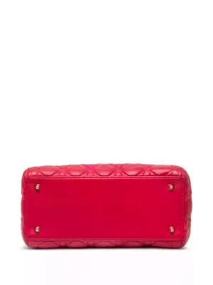 Dior Medium Lambskin Cannage Lady Satchel - Pink