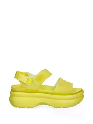 CROCS Soho Frosted Y Strap Platform Sandals - Yellow