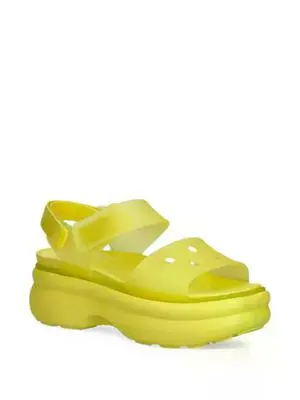 CROCS Soho Frosted Y Strap Platform Sandals