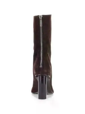 Paris Texas Alice Croc-effect Block-heel Ankle Boots