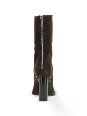 Paris Texas Alice Croc-effect Block-heel Ankle Boots