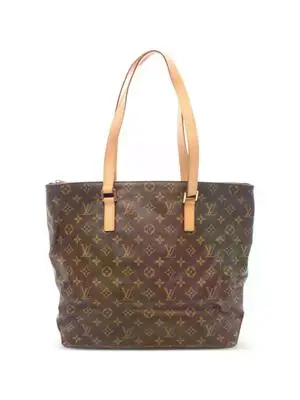 LOUIS VUITTON Monogram Canvas Cabas Mezzo Tote Bag - Brown