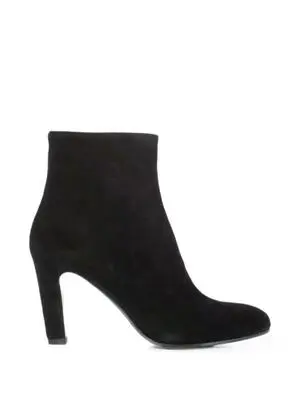 DEL CARLO Suede Ankle Boots - Black