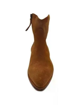 ELIA MAURIZI Suede Pointed-toe Ankle Boots