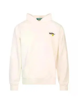 BARROW Graphic-print Cotton Hoodie - Neutrals
