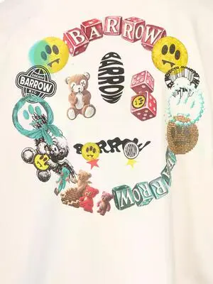 BARROW Graphic-print Cotton Hoodie
