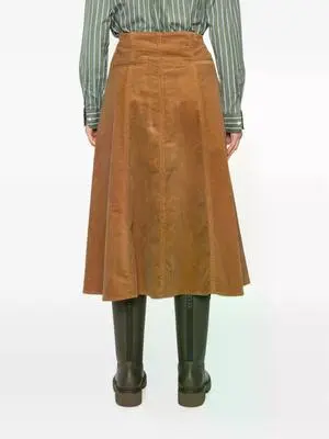 Polo Ralph Lauren Corduroy Flared Midi Skirt