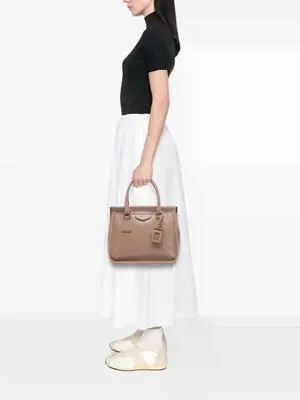 Prada Saffiano Leather Top Handle Tote Bag