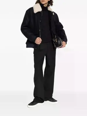 Balmain Logo-embroidered Turtleneck Sweater - Blue