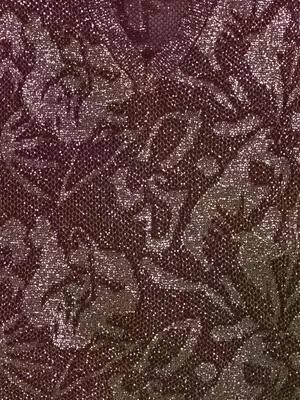Liu Jo Floral Jacquard Metallic Sleeveless Top - Purple