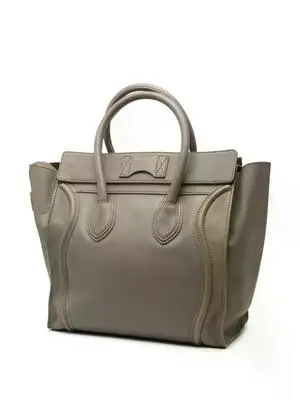 Celine 2011 Mini Smooth Calfskin Luggage Tote Bag - Grey